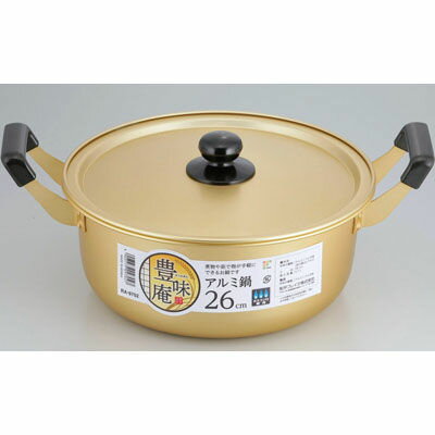 ●煮物や茹で物が手軽に作れるアルミ製の和鍋。●4〜5人用。●アルミ製のシンプルな和鍋。●容量(約):5.7Lサイズ(約):幅38.8×奥行28.9×高さ15.6cm、内寸サイズ(約):直径26cm 深さ12cm●材質:本体、蓋/アルミニウム...