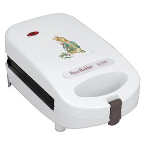 ●【型番】22540405●ピーターラビットの焼き印でかわいいホットサンド朝食を。プレートはフッ素樹脂加工でお手入れ簡単。ホットサンドが一度に2個作れます。●■メーカー型番 :PX-13A●■ 内容 :本体(約203×119×102mm)×...