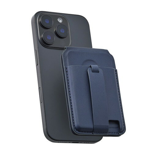 ●MagSafeで簡単に着脱できる、カードスタンドです。●スマートフォンを縦・横どちらにも置くことができ、さまざまなシーンでも快適に動画視聴ができます。●カードが内側に2枚、外側に1枚収納可能。内側は落下の心配がなく、外側はサッと取り出せる...