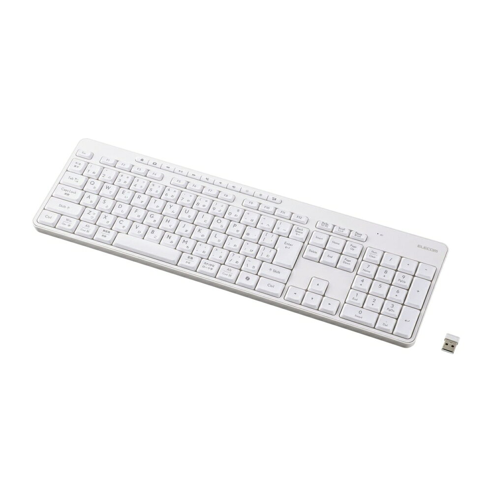 ■数字入力に便利なテンキー付きキーボードです。データ入力や集計などさまざまな作業を効率化できます。 ■キーの軸、内部空間、ラバーなどあらゆる要素の設計を見直し、優れた静音性としっかりとした打鍵感を両立しました。 ■Windows/macOS...