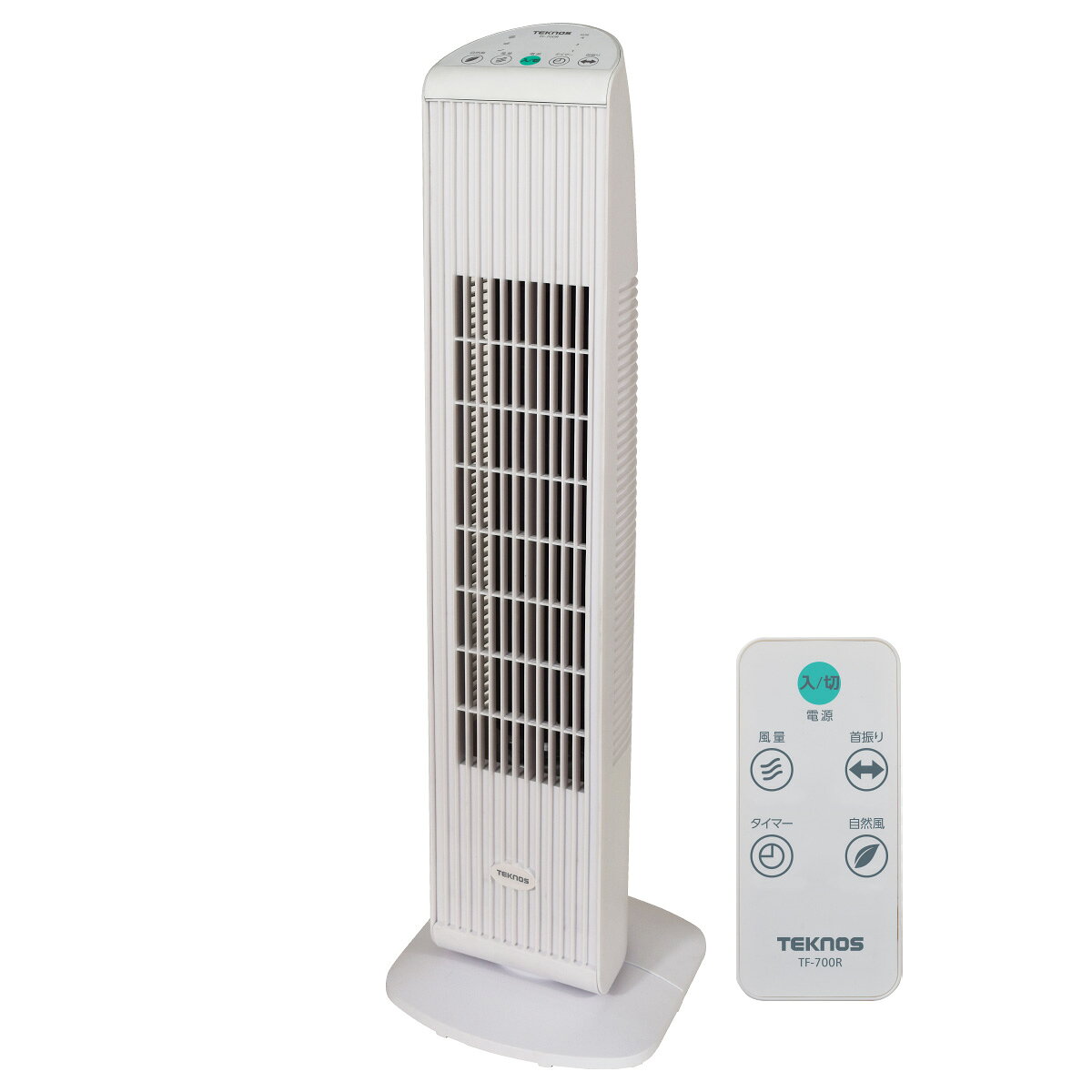 ●スリムだけどパワフル風量のタワー型収納式フルリモコン●消費電力：37W/43W(50Hz/60Hz)●ソフトタッチ風量3段階切替●首振り●1・2・4時間切りタイマー●自然風●本体寸法(約)：W219×D220×H763mm●重さ(約)：2...