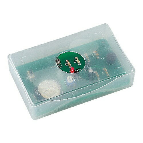 ●センサーで光を感知し、LEDが点灯　●LEDが点灯後、約20秒後ブザーが作動します　●省エネ対策として活用　●はんだ付けパーツ数13個■96×60×24mm