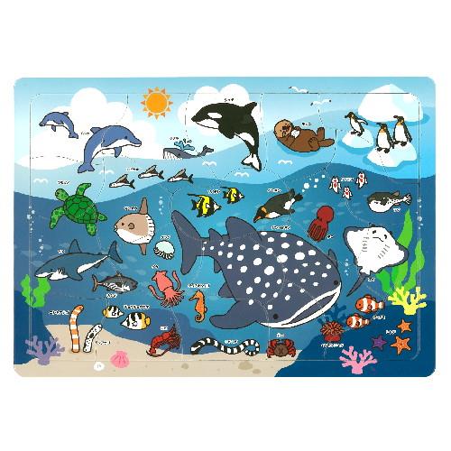 海のいきものがいっぱい！ 海のいきもののイラストがいっぱい！■375×267×3mm