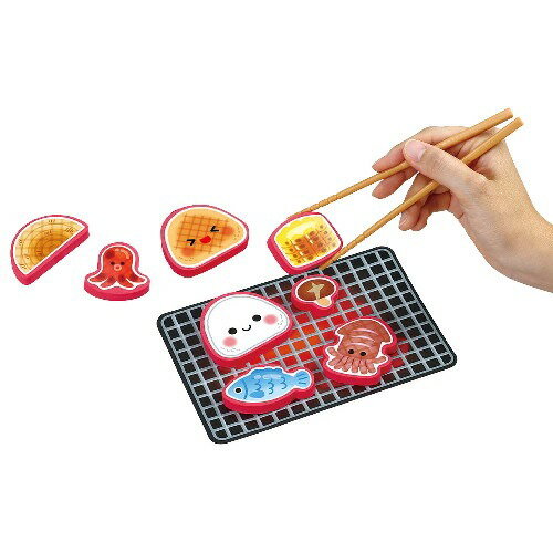 組立済だから製作時間が短縮できます■鉄板焼きシート:190×135mm、お皿シート:150mm、箸:長さ150mm