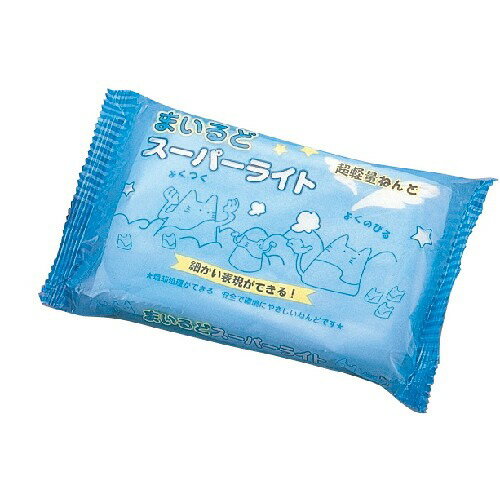 あらゆる素材にくっつく！シャツの「しわ」もできる！！ ■手につかず、軽くて柔らかく、薄く伸ばすことができるので、細かい表現が可能です。■一般的な紙粘土の約1/8の軽さ（当社比）です。■絵具やマーカーを練りこむと、手軽にカラー粘土ができます。...