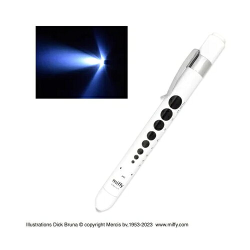 特徴 ●瞳孔計付きのペンライトです。 ●瞳孔計は一般医療機器届出がされております。 ●上部をノックすることで点灯し、再度ノックすることで消灯します。（収納する際は、ライトが消灯していることを確認してください） ●お口やノド、耳穴のチェックに...