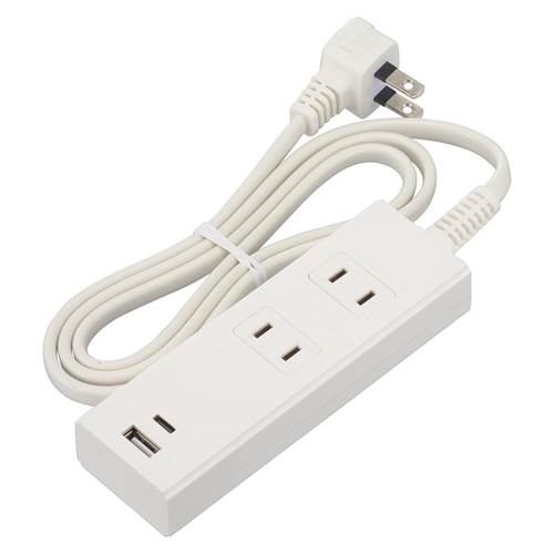 特　徴●USB Type-CはPD（Power Delivery）対応、最大18Wで急速充電●USB差込口はType-C×1、Type-A×1●TypeA+TypeC両方使用時、合計3.4A出力●AC差込口は2口、出力合計1400Wまで●コ...