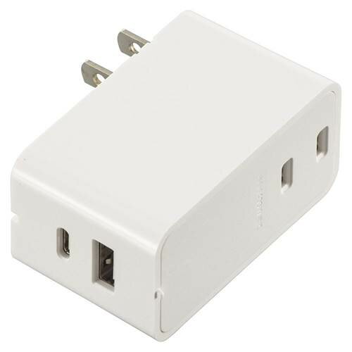 特　徴●増設できるUSBチャージャー●Type-C 急速充電 PD対応 20W●USB差込口 Type-C×1、Type-A×1●USB TOTAL 3.4A●AC出力 合計1400Wまで●小型サイズ●接続機器を自動で判別して適切な電力で効...