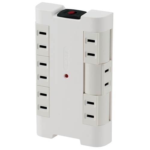 特　徴●過電流防止ブレーカー付き（集中スイッチ兼用）で安心です。●雷サージ軽減素子内蔵で落雷時のダメージを軽減します。●各コンセントが個別に縦横90°回転し2方向から差込できるので、ACアダプターもすっきりと収まります。●ダミープラグ付き　...