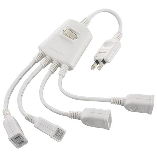 特　徴●コンセントから電源を分ける4分配延長コード●接続口が離れているためACアダプターに便利●安心の難燃・耐熱ボディ●点灯式集中スイッチ●180°回転フリープラグ●トラッキング火災防止プラグ●感電防止プラグ●丈夫な二重被ふくコード仕　様■...