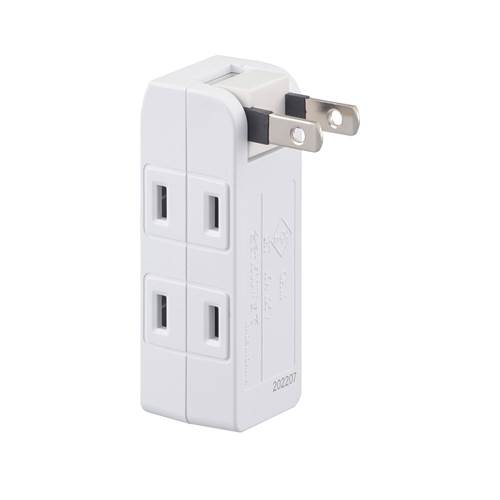 特　徴● 特許技術で異常過熱を検知、発煙ガードマイクロタップ●安心の電気火災対策、通電遮断機能付き●特許技術採用 特許第5853076号●通電表示LED付き●90°回転トラッキング火災防止プラグ仕　様■コンセント：4個口■合計1500ワット...