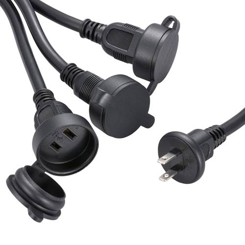 特　徴●雨に濡れる場所で使える防雨型延長コードです。●フタ付きコンセント　使用しない時は防水キャップのフタで安心です。●絶縁カバー付きプラグでトラッキング火災対策●使いやすいソフトタイプ●被ふくと保護被ふくの二重被ふくコード仕　様■定格：1...