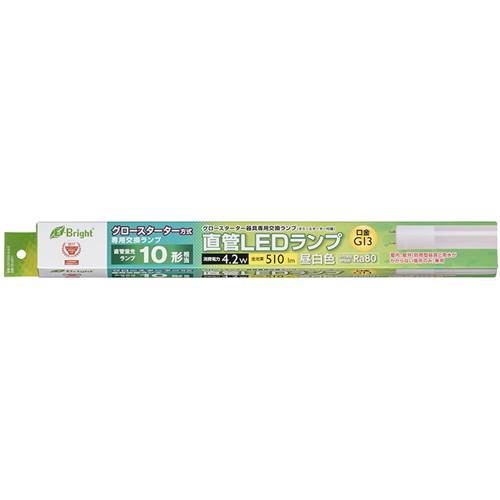 特　徴●ダミースターター付属のグロースタータ器具専用交換ランプ●直管蛍光ランプ10W形相当の明るさ●昼白色●口金：G13●【2017年ジェネリック家電製品大賞】≪「生活家電」部門≫大賞受賞モデル● 片側給電仕様●直管LEDランプ5年保証対象...