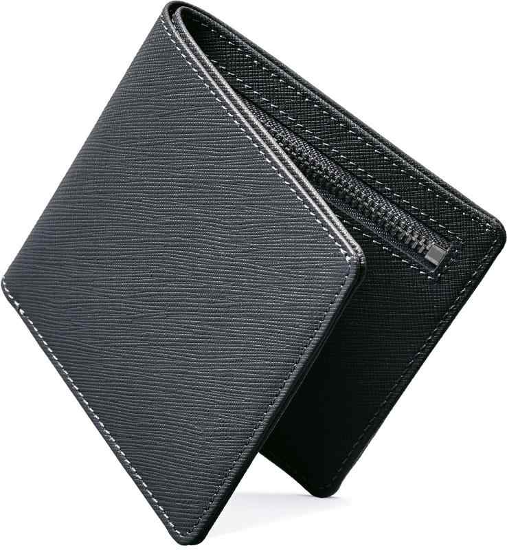 [VALOREA] 二つ折り財布 メンズ 軽量 薄型 【取り出しやすいスマート設計】 本革 コンパクト【極薄1cm／キャッシュレス時代のための薄型二つ折り財布】できる限りスリムでコンパクトにしたキャッシュレス時代に適応した本革二つ折り財布で...