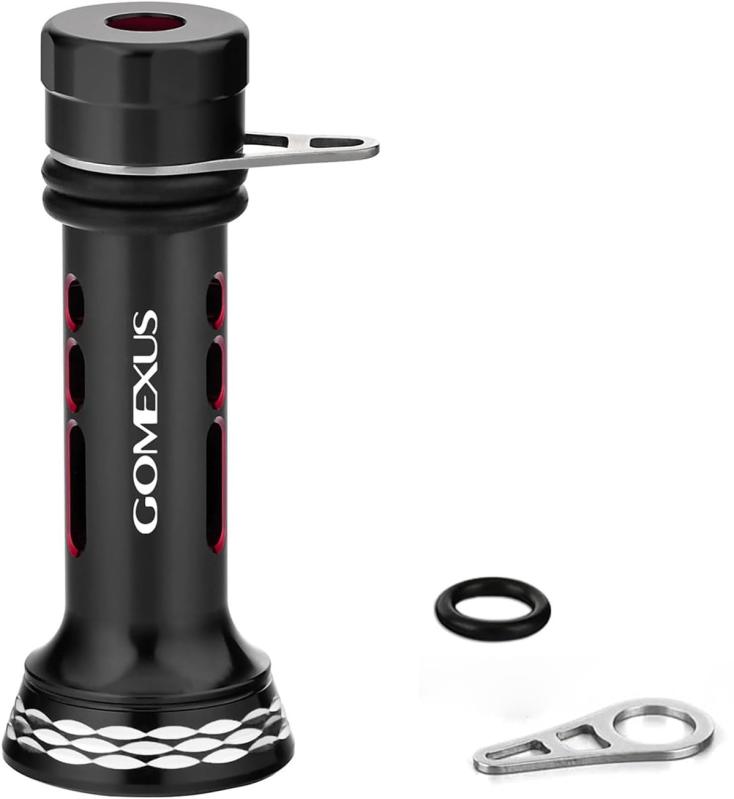 ゴメクサス 【セフィアXR セフィアBB 専用 】 ダブルハンドル 98mm &amp; 20/22mm チタンノブ 付き 50/48mm リールスタンド エギング イカ 釣り 左右兼用 SHIMANO シマノ セフィア カスタムシリーズ ...