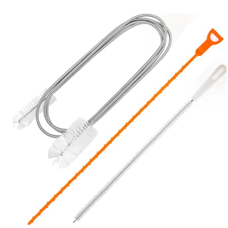 ZiSyouMa パイプブラシ 洗浄用 3個セット 排水溝 ブラシ ステンレス製 柔軟 折り畳み可能 ホースパイプブラシ 螺旋式 詰まり取り 折り曲げ 排水口 掃除 パイプクリーナー トイレ 風呂 キッチン【使いやすい】3個セットの排水溝ブ...