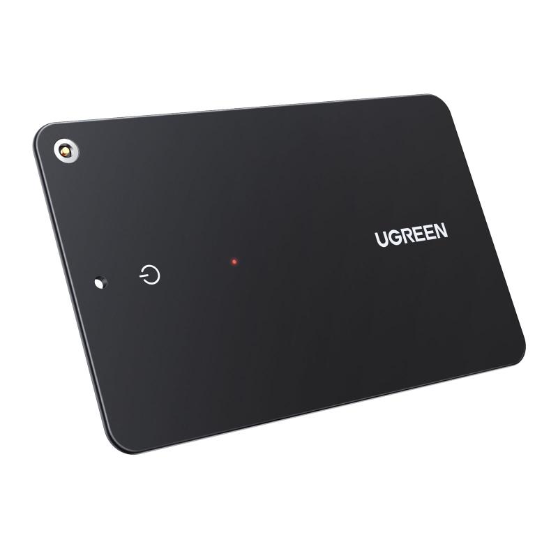 UGREEN FineTrack Slim Smart Finder 紛失防止タグ トラッカーカード スリム1.7mm超薄型財布ファインダー、SmartTrack Card、Appleの「探す」に対応 (iOS端末のみ) 、iPhone対応...