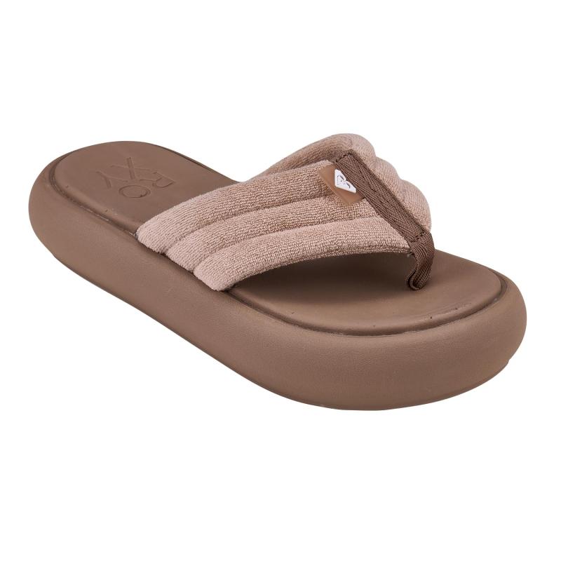 ROXY(ロキシー) レディース RAD WEEKEND PILEフラットサンダル高反発フットベットでリラックス効果もある街でも履ける便利モデル