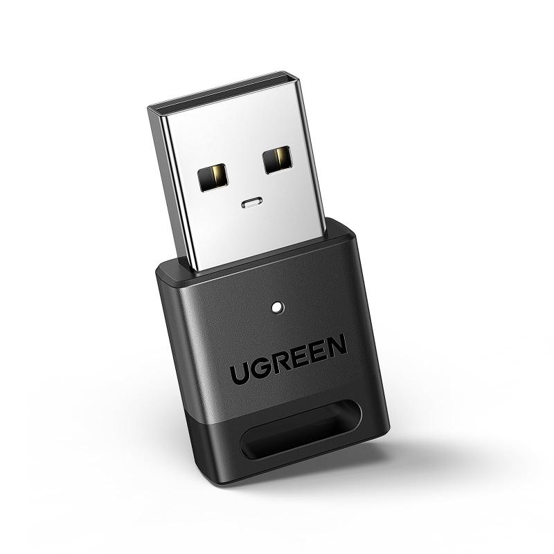 UGREEN USB 5.3Bluetoothアダプタ、PC用5.3 Bluetoothアダプター、Windows 11/10/8.1専用 プラグ＆プレイ、キーボード/マウス/ヘッドフォン/スピーカー/プリンタ用 Bluetooth受信機＆...