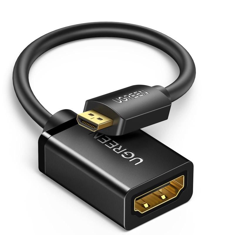 UGREEN Micro HDMI延長ケーブル Micro HDMI to HDMI変換アダプター 4K 3D HDMI Type D Gopro Hero 7 6 5 4, Asus Transformer T100, Lenovo Yo...