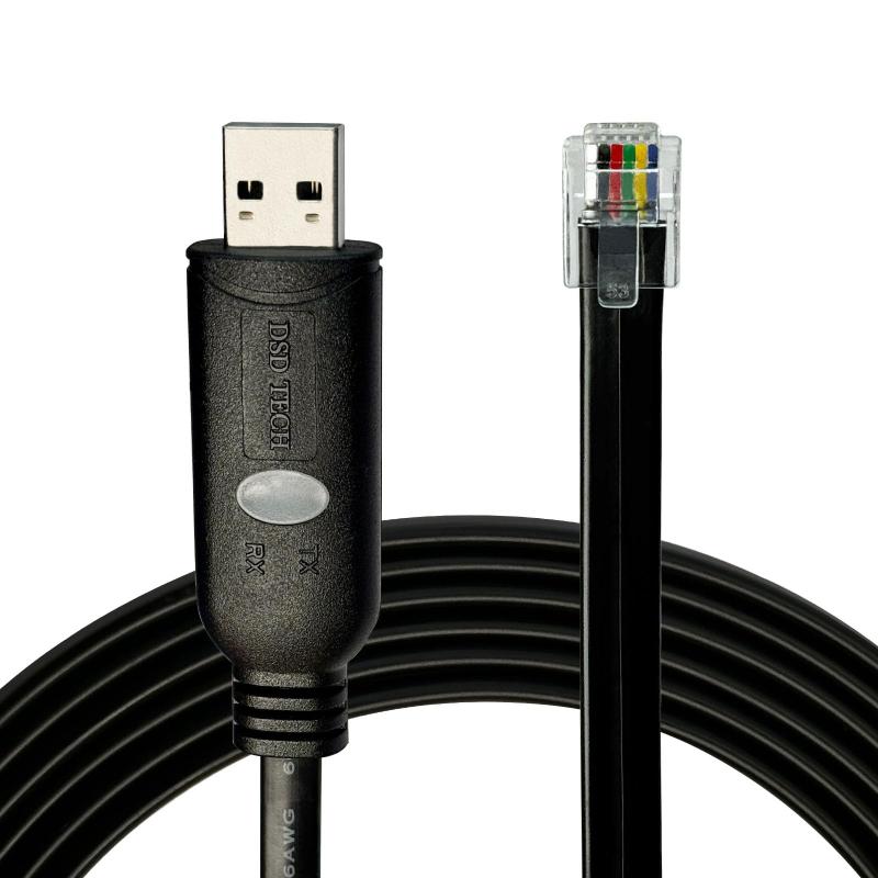 DSD TECH SH-RJ12A APC PDU ATS用USB-RJ12 6P4Cシリアルケーブル(5.9FT/1.8M)DSD TECH: DSD TECHは、USB/シリアル/ワイヤレスなどの通信接続機器の開発に注力しています。ヨー...