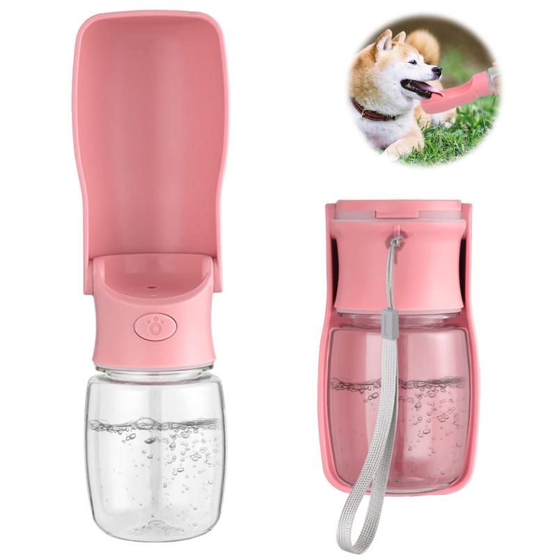 Wodondog ペットウォーターボトル 折り畳み 350ml 携帯用水飲みボトル 給水器 犬 水筒 水入れ 犬 猫など 散歩 アウトドア 夏 お出かけ
