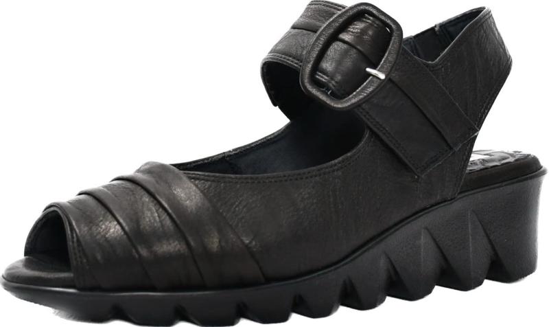 [モネ] ウェッジサンダル 242300 レディースソフトレザーと超軽量ソールを使用