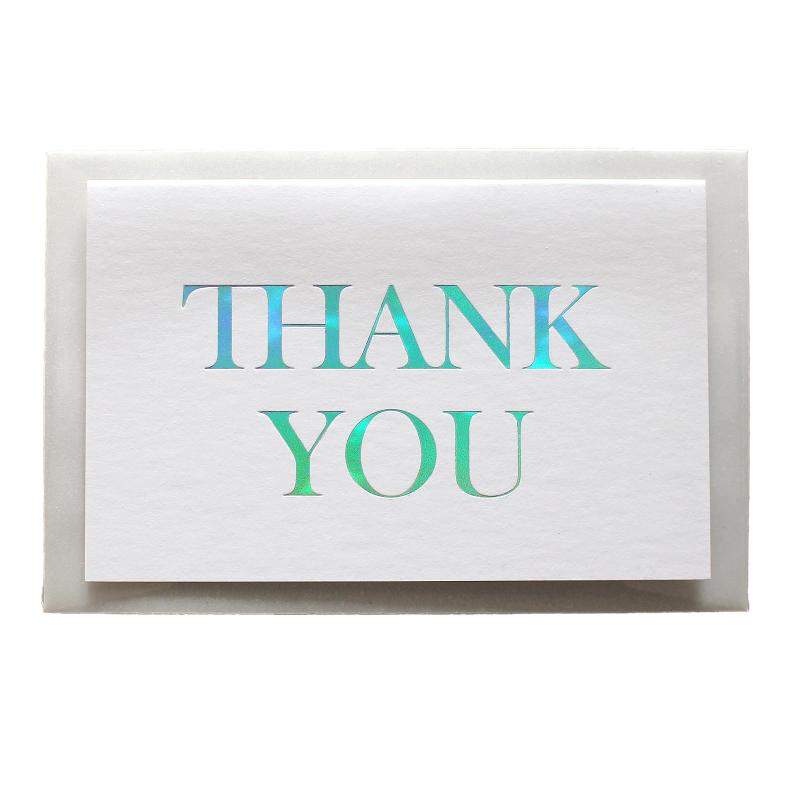 BAY LETTERPRESS ミニ メッセージカード 封筒付き 箔押し サンキューカード THANK YOU ホワイト 57×87mm【商　品】ミニメッセージカード【用　途】多目的・サンキューカード【印刷・加工】箔押し【内　容】ミニカード...