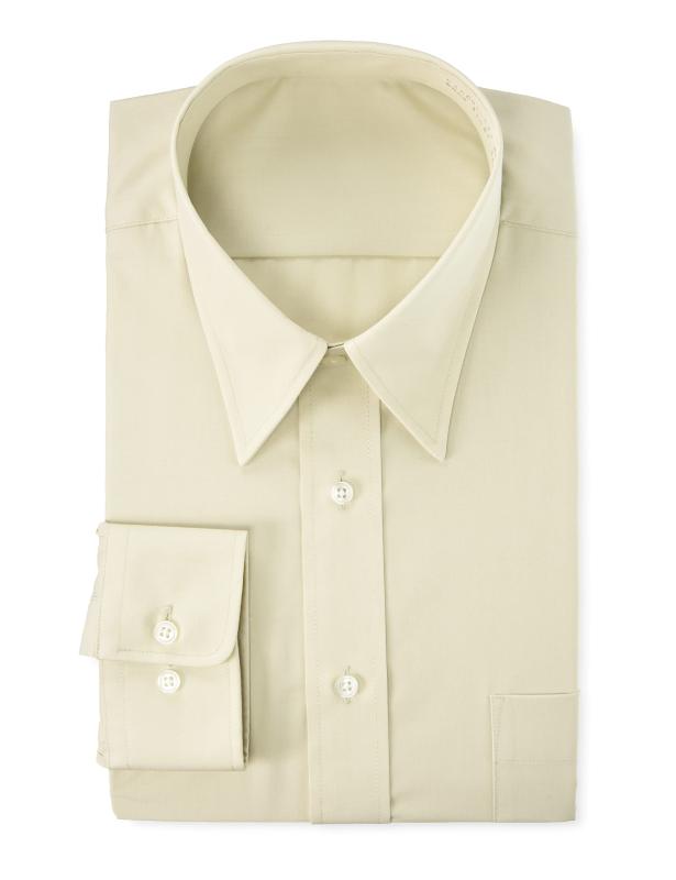 FLEXJAPAN(フレックスジャパン) ドレスシャツベージュ 標準型 オールシーズン用メンズ【衿回り:38cm】胸回り:111cm、胴回り:98cm、肩幅:45cm、袖付回り:48cm、カフス回り:21cm【衿回り:39cm】胸回り:11...