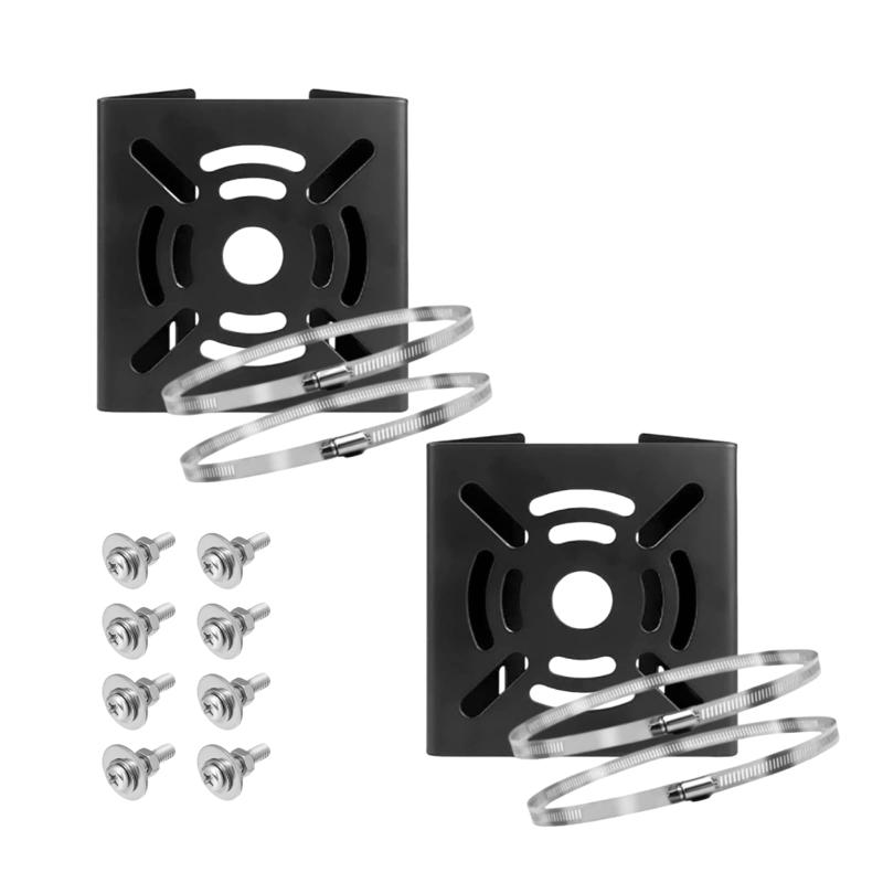 SAMIKAGO 防犯カメラ 取付金具 穴あけ不要 ポール 角柱 丸柱 監視カメラ ブラケット ハウジング スタンド ステンレスバンド10cm金具とステンレスバンドのセット