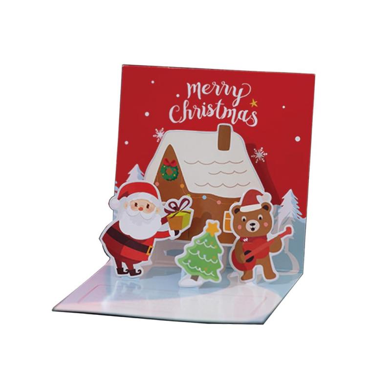 クリスマスカード 立体 カード グリーティングカード メッセージカード 二つ折り 年賀状 クリスマスツリー クリスマス飾り 雪だるま ポストカード 封筒付き 5種類 5枚セット【 仕　様 】：セット内容：5種類 5枚 クリスマスカード &a...