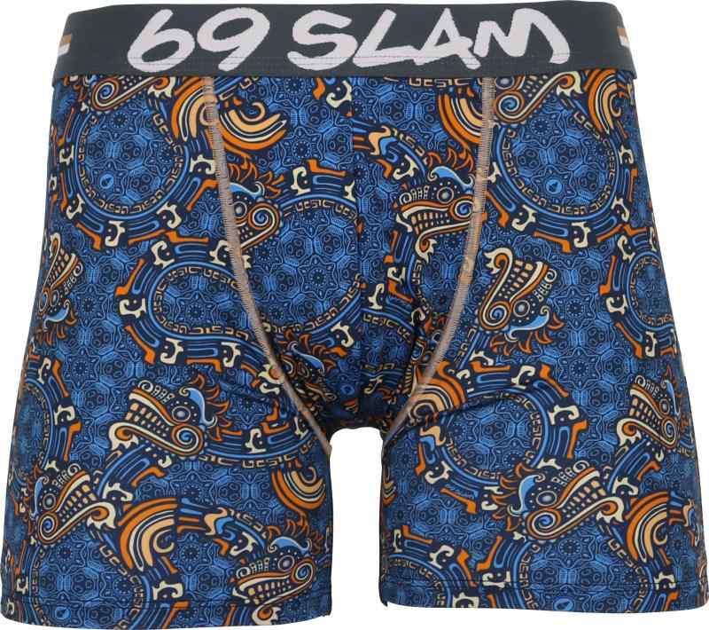 [ロックスラム] ボクサーパンツ メンズ 男性 下着 アンダーウェア おしゃれ かっこいい スカル ツルツル スカル 骸骨 ドクロ 人物 ブランド (509139) XL :マヤドラゴンL