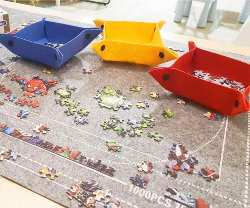 ジグソーパズル ソート ストア 収納トレイ 正方形 収納トレー 23.7cm*23.7cm 6枚セットジグソーパズルの分類に悩まない。数量 : 6枚セット。サイズ : 約 23.7cm x 23.7cm、収納サイズ 約13cm。途中でゲーム...