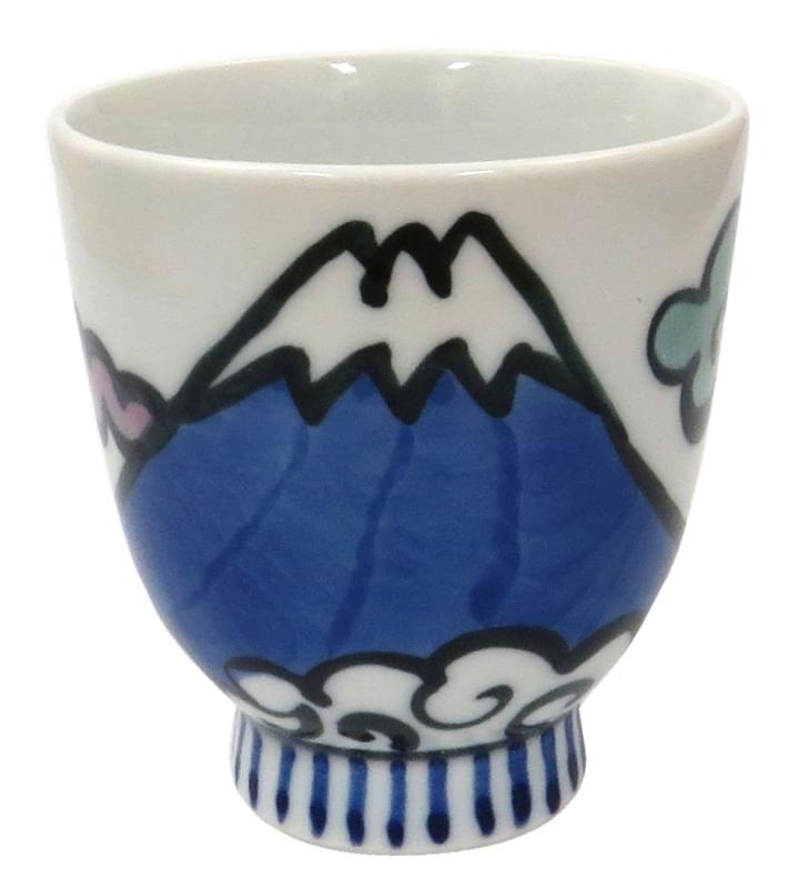 伊万里焼 せいら窯 富士山 お湯呑 コップ カップ 青 約直径7×高さ7.5cm 容量約150ml 磁器 電子レンジ対応 日本製 09927サイズ:約直径7.3×高さ7.7cm重量:約120g素材:磁器原産国:日本容量:約150ml