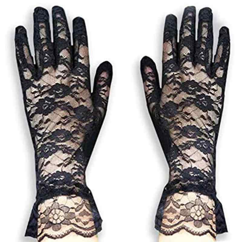 LEX STANDARD(レックス スタンダード) レース 花柄 手袋 グローブ パーティドレス UV対策 メンズ レディース GT010スタイリッシュ な 花柄 レース シースルー ファッション 手袋 。通気性 の高い レース 素材 採用...