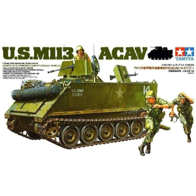 タミヤ(TAMIYA) 1/35 ミリタリーミニチュアシリーズ M113ACAV装甲騎兵強襲車組み立て、塗装が必要なプラモデル。別途、工具、塗料等が必要。対象年齢: 子ども色: 成型色パッケージ重量: 0.41 kg
