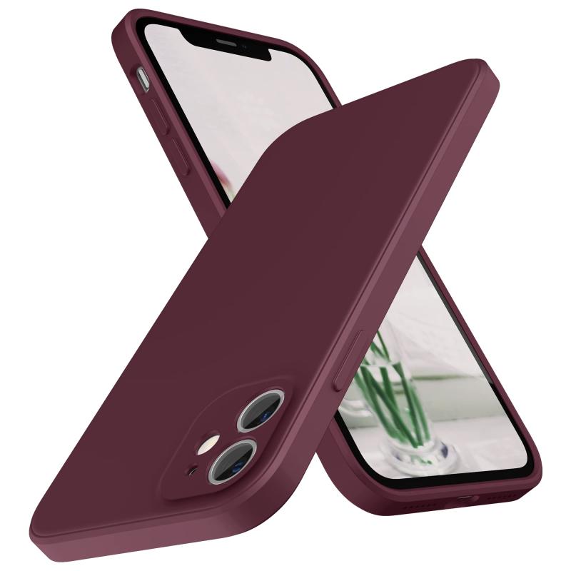 SURPHY iPhone11 シリコンケース 直辺 6.1インチ対応(2019) 耐衝撃 防指紋 超軽量 全面保護 カバー ソフト ワイヤレス充電対応 各レンズの個別保護🍡【直辺デザイン】直辺iPhone11 シリコンケー...