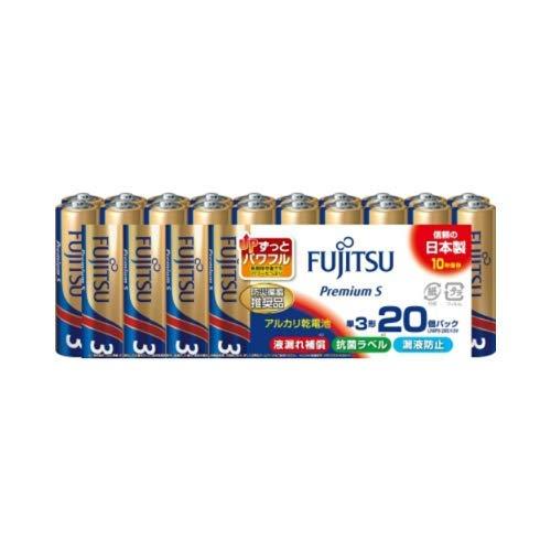 FDK 富士通プレミアムSアルカリ単3×20P LR6PS(20S)公称電圧：1.5V<br> 標準容量：2,840mAh 20Ω連続放電時<br> 電池寸法：高さ50.1×外形14.0mm