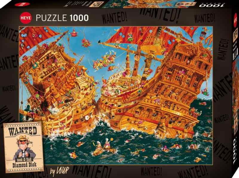 1000ピース HEYE Puzzle ヘイパズル Wanted Diamond Dick 50×70cm 30053アートジグソーパズルピース数: 1000ピース完成サイズ: 50 × 70 cm対応フレーム: F1020糊は入っていません