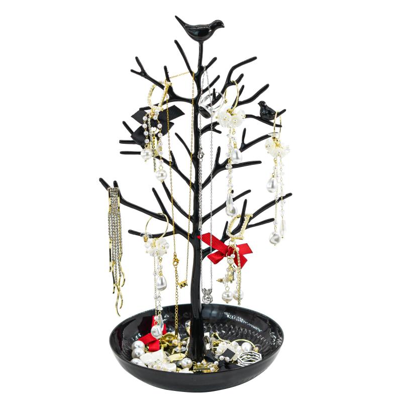 MrMrKura ジュエリー収納 ツリー ジュエリーホルダー 鳥 アクセサリーホルダー 大容量 玄関小物収納 指輪 ピアス ネックレス ブレスレット クリエイティブオーガナイザー ディスプレイスタン『クリエイティブあり外観』ジュエリー収納は...