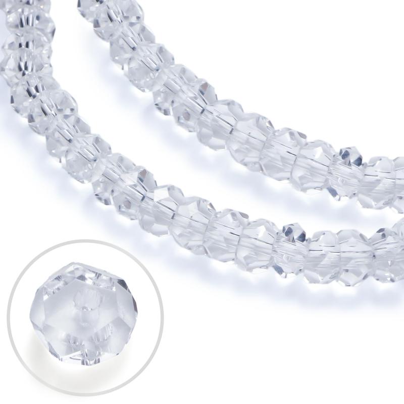 ボタンカット水晶 手芸 天然石 クリスタル クォーツ ビーズ パワーストーン きらきらぷんぷん丸