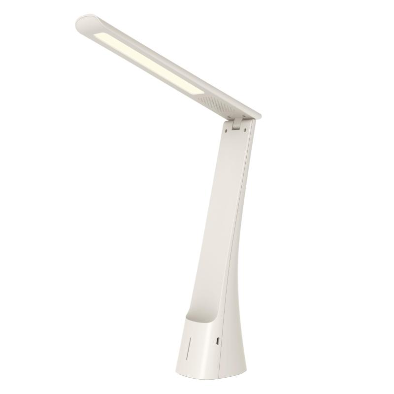オーム電機 デスクライト LED コードレス 充電式 調光 調色 ホワイト 学習スタンド 折りたたみ式 コンパクト 省スペース DS-LD24BG-W 06-3683 OHM【 特 長 】　3段階調光と3段階調色の組み合わせで用途に合わせて...