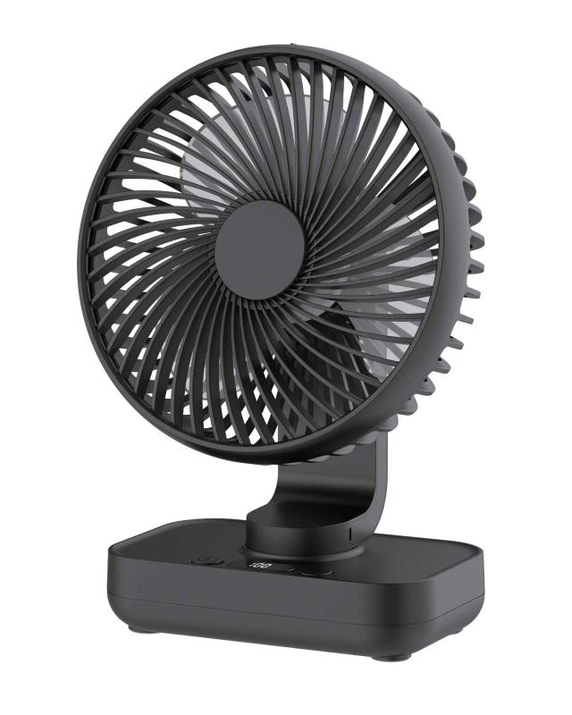 卓上扇風機 静音 USB 小型 デスク扇風機 4000mAhバッテリー内蔵 12時間連続使用 4段階風量 USB充電式 強力 軽量 省エネ 便利 部屋 外出 車 オフィス 熱中症対策USB卓上扇風機は4段階の風速調整が可能で、電源ボタンを押...