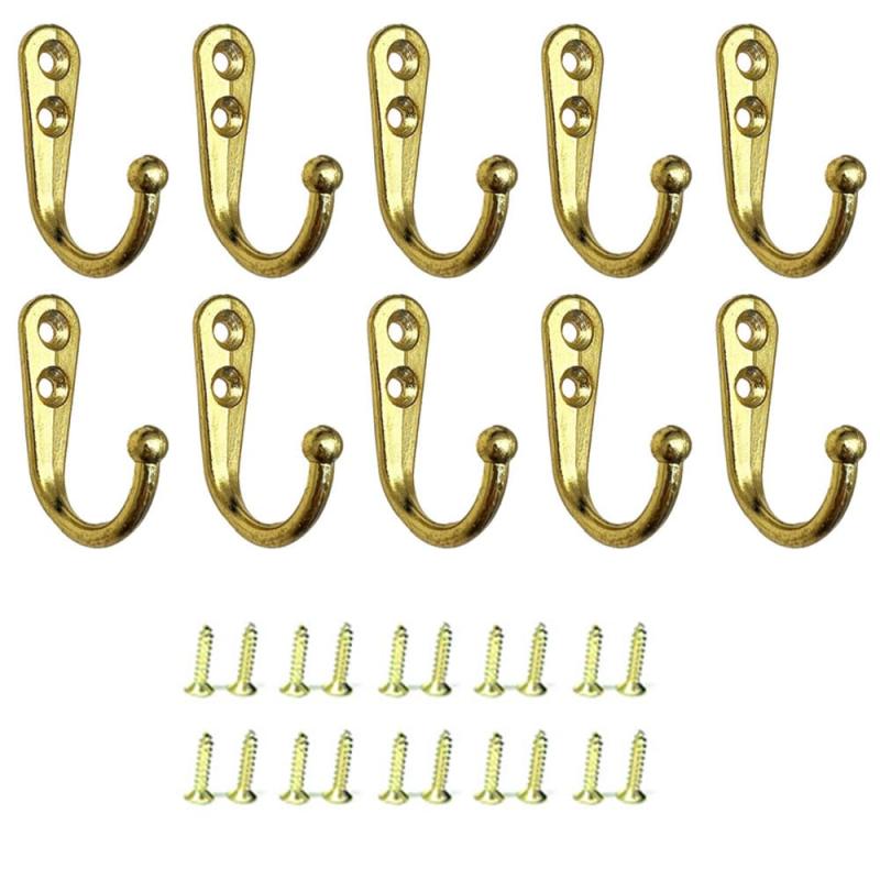 壁掛けフック 10個セット アンティークフック ウォールフック 高耐荷重 壁掛け収納 玄関 浴室 寝間 台所 キッチン ネジ付き【製品情報です】セット内容：壁掛けフック*10個。サイズ：13*42mm。【優れた材質】このフックは亜鉛合金でで...