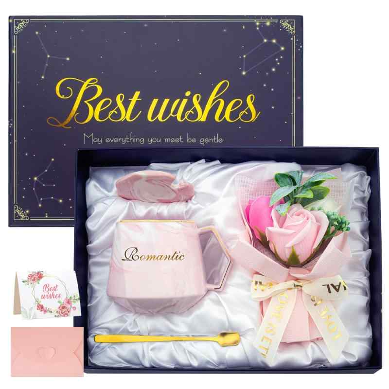 誕生日プレゼント 女性 父親 誕生日プレゼント 母の日のプレゼント 父の日誕生日プレゼント【ソープフラワー 花束 コーヒーカップセット】母親 誕生日プレゼント 男性 プレゼント 人気