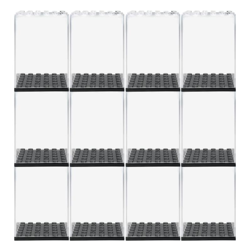 EKIND ミニフィギュアディスプレイケース ブロックトイ収納ボックス