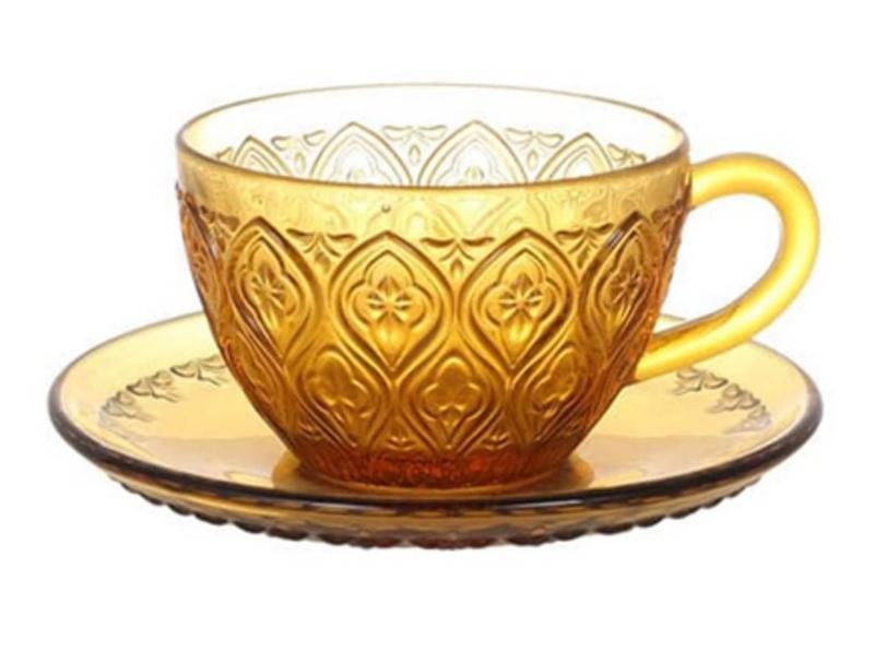 ダルトン(Dulton) 食器 グラスカップ&amp;ソーサー フィオーレ