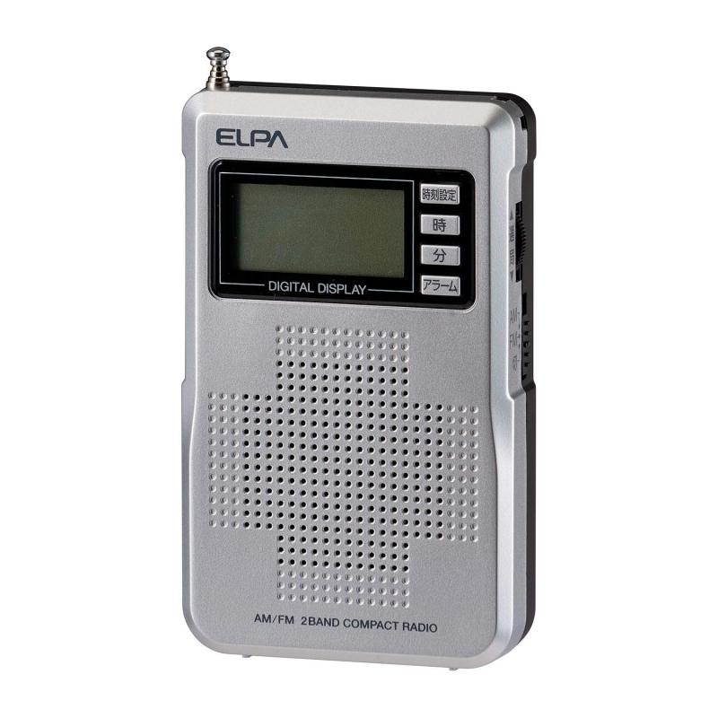 朝日電器 ELPA(エルパ) AM/FM液晶コンパクトラジオ 選局がずれにくいデジタル同調方式 ER-C68FL同調方式:デジタル同調受信周波数: AM: 522~1620kHz FM: 76~95MHzスピーカー:直径50mm丸型　8Ω出...