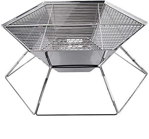 Rikopin(リコピン) 焚き火台 バーベキュー コンロ コンパクト グリル 折りたたみ BBQコンロ ステンレス 軽量
