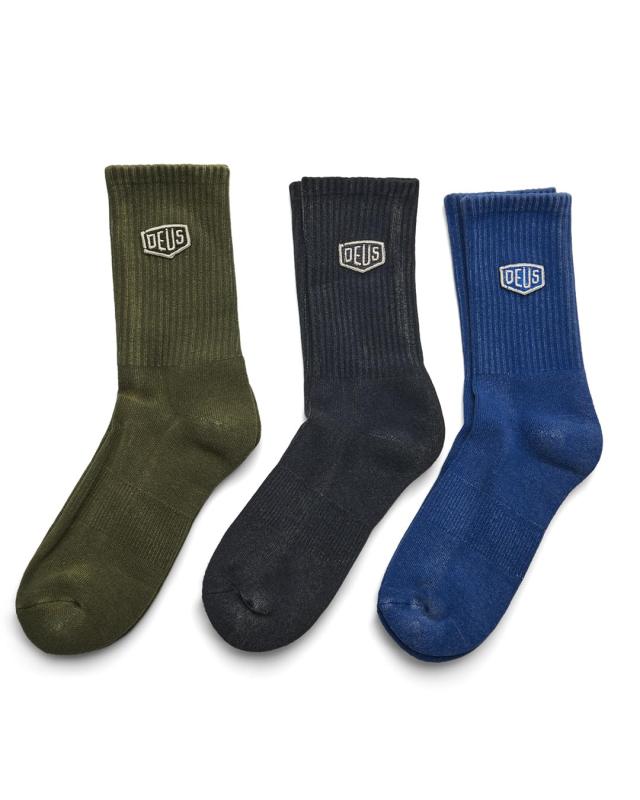 Shield Garment Dyed Sock (3 Pack)-DMF257557-3 Pack Multi-OS画像と実際の商品の色味、仕様、加工、素材等が若干異なる場合がございます。 表示スペックにつきまして実際の商品と多少の誤差が...